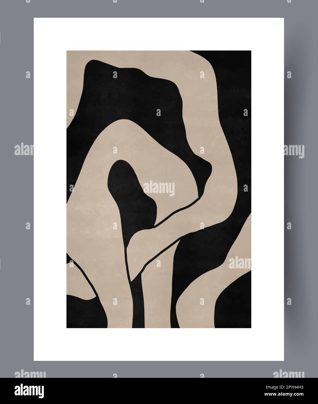 Abstract postmodernism creative minimalism wall art print. Contemporary ...