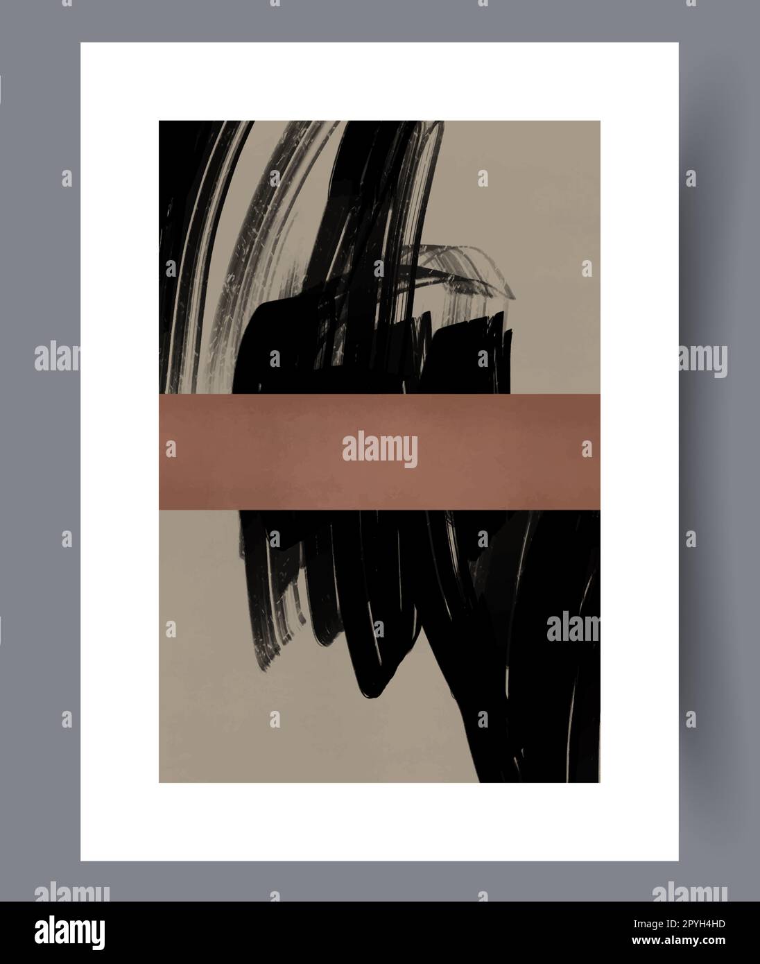 Abstract smears contemporary chaos wall art print. Wall artwork for ...