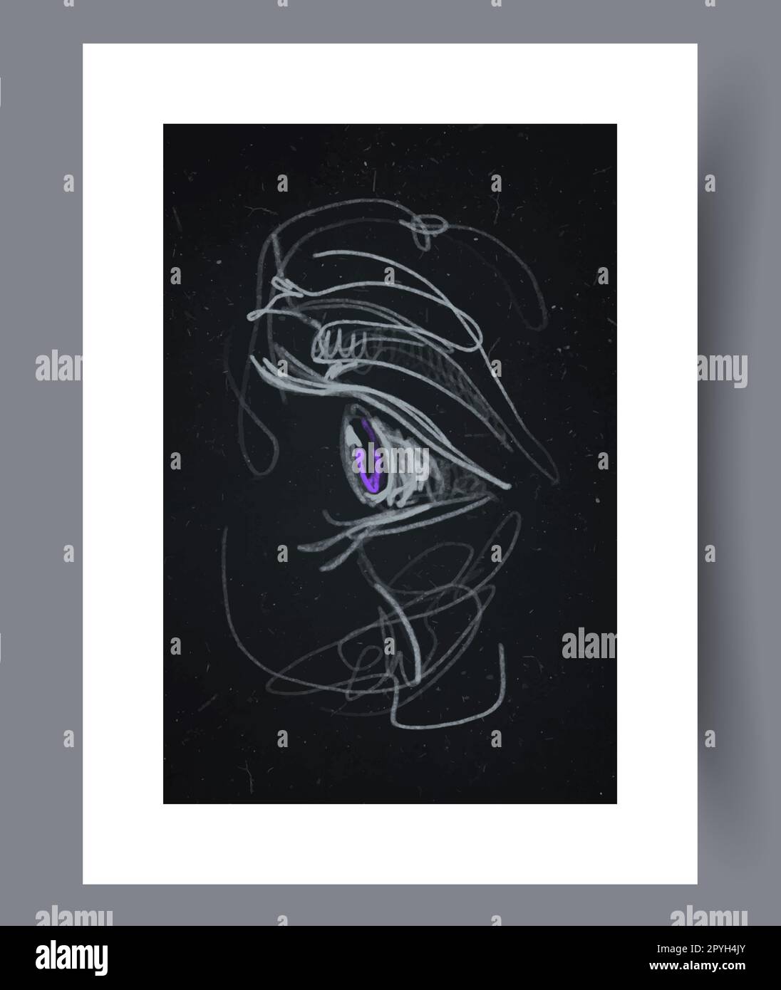 Portrait eye bohemian experiment wall art print. Contemporary ...