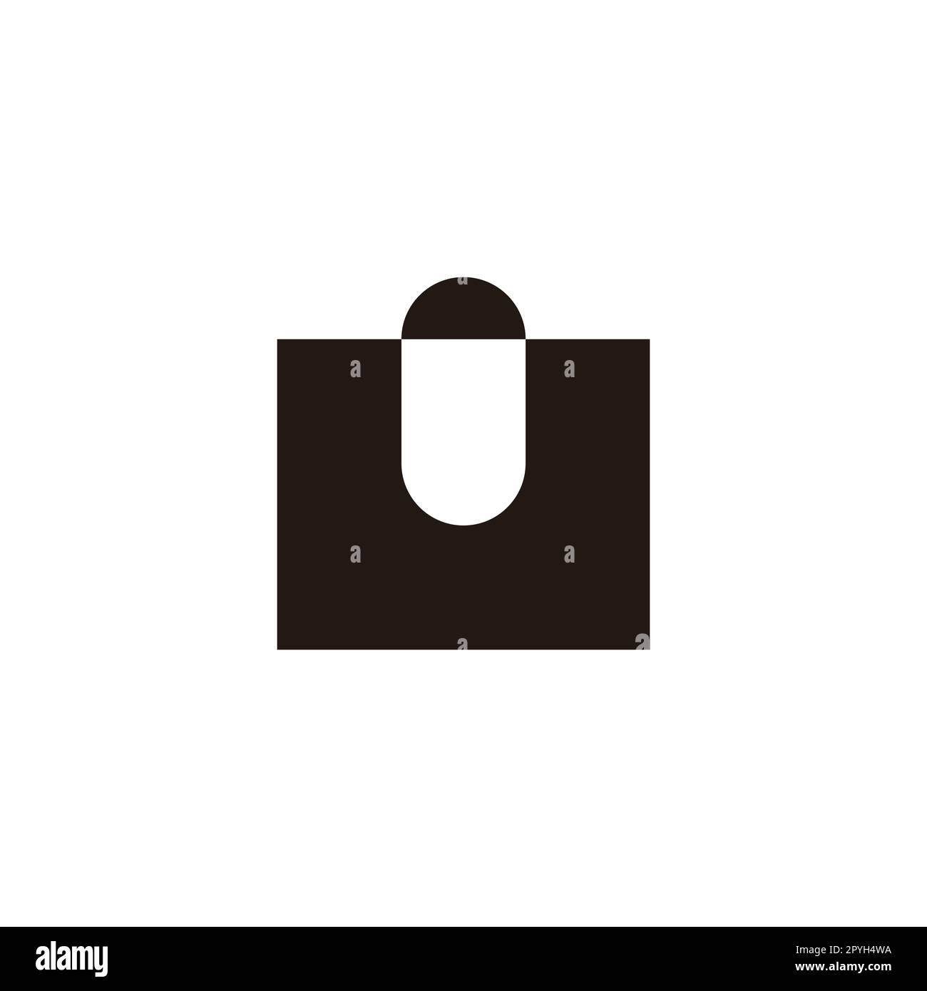 Letter U capsule geometric symbol simple logo vector Stock Vector Image ...