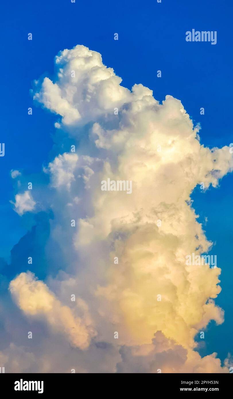 Explosive cloud formation cumulus clouds in the sky in Mexico Stock ...
