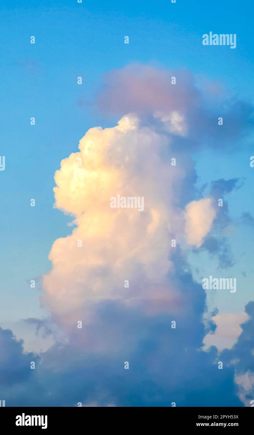 Explosive cloud formation cumulus clouds in the sky in Mexico Stock ...