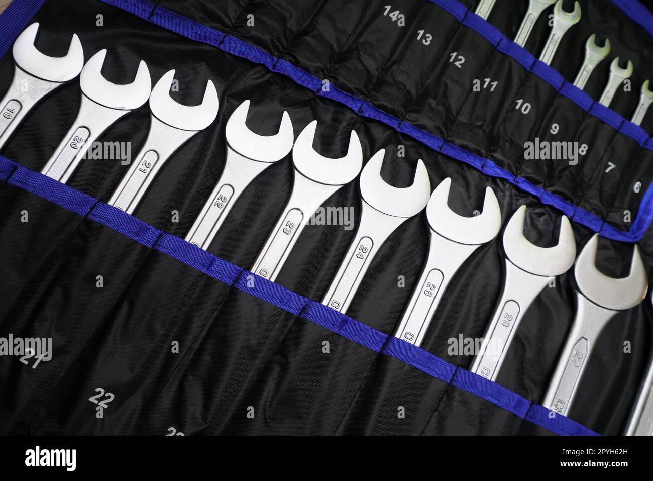 New screw wrench set in a tool bag Stock Photo - Alamy