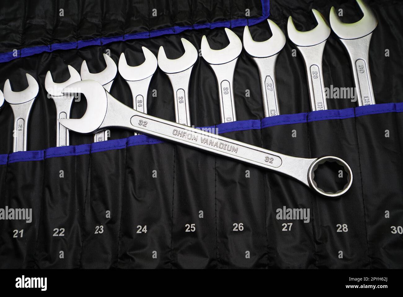 New screw wrench set in a tool bag Stock Photo - Alamy