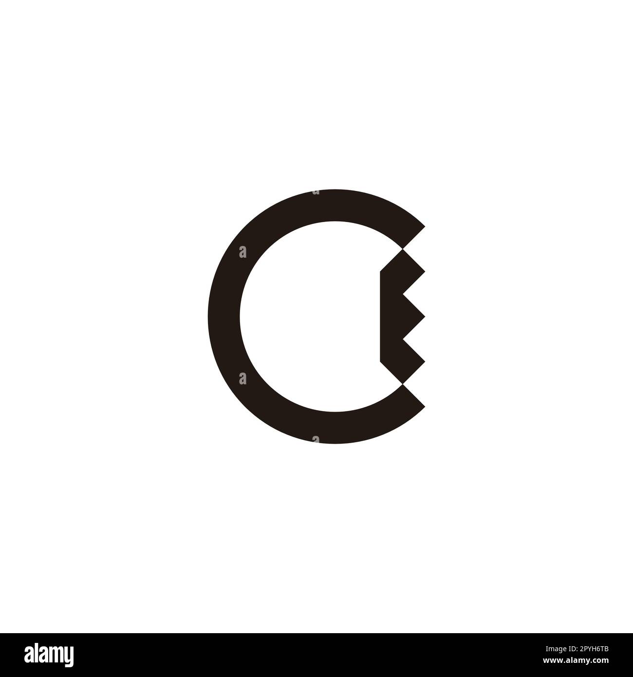 Letter C And E Circle Square Geometric Symbol Simple Logo Vector Stock Vector Image And Art Alamy 