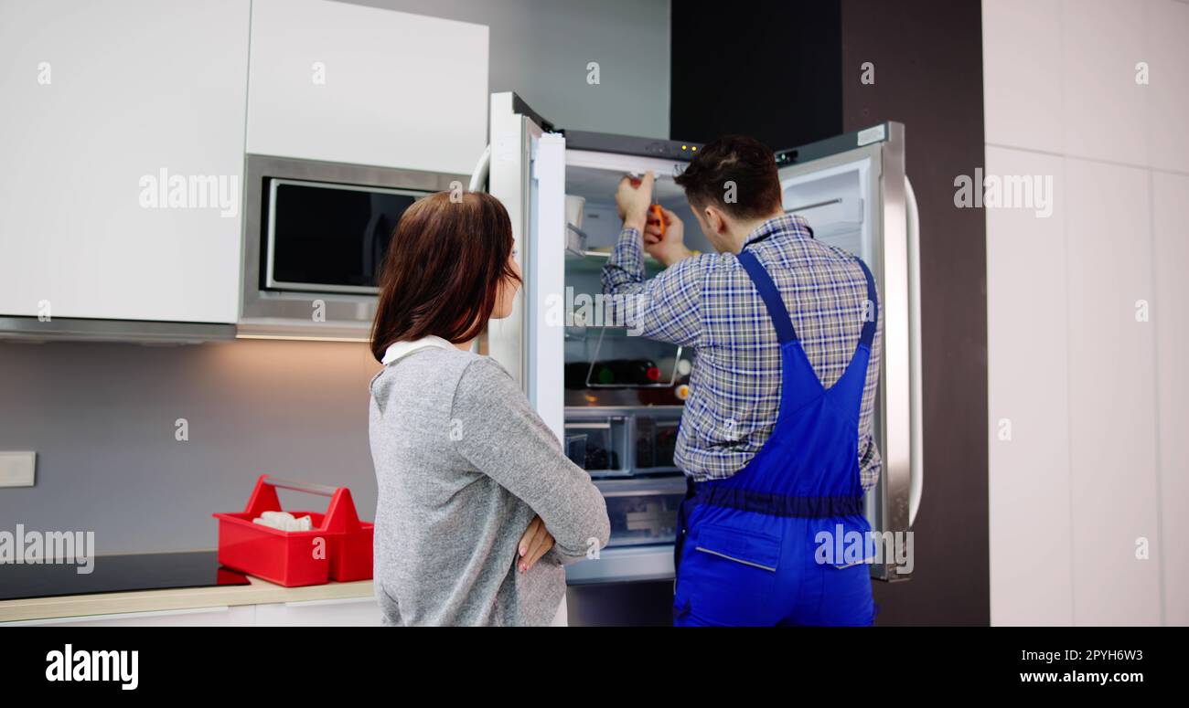 Refrigerator repair hi-res stock photography and images - Alamy