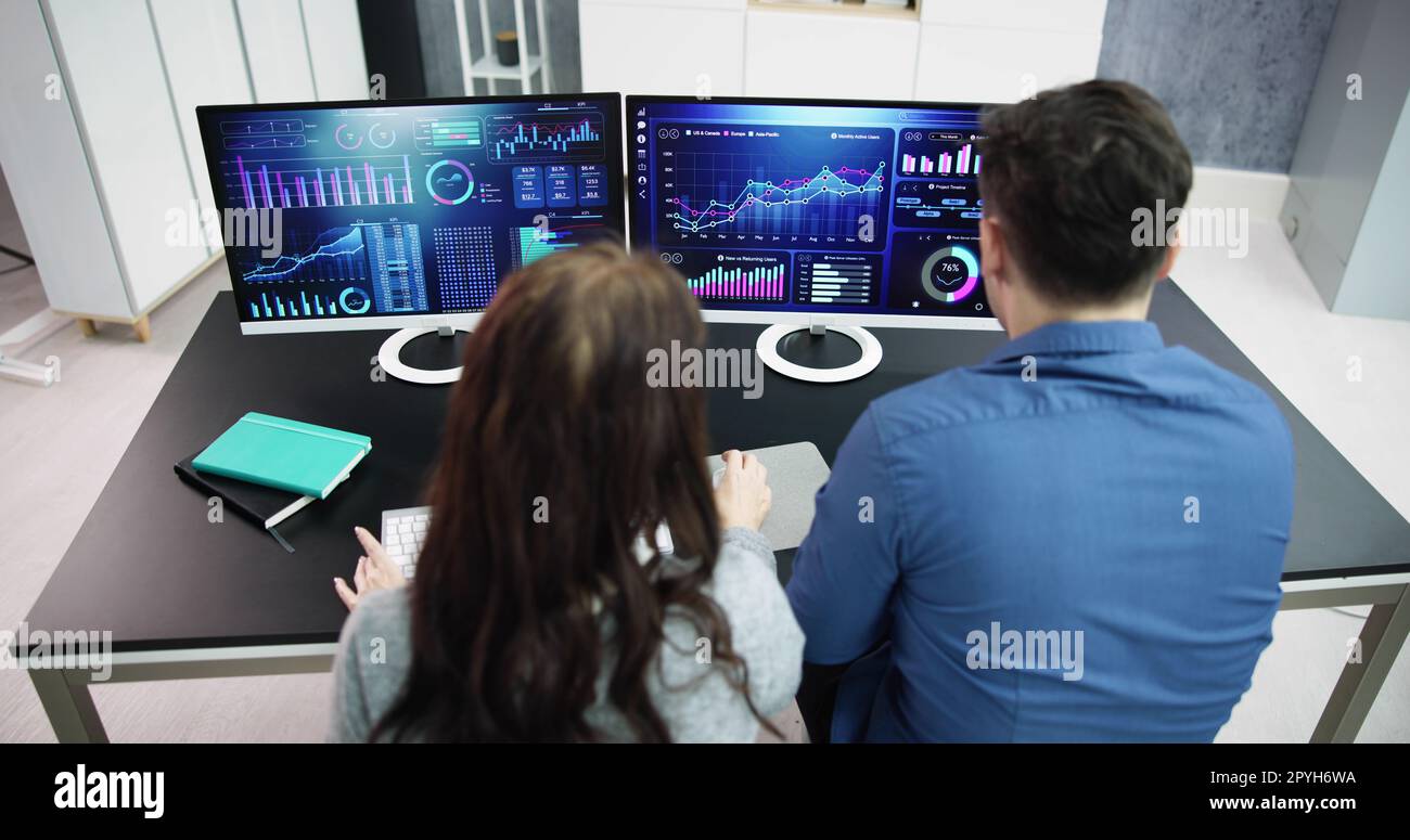 Business Data Analytics Dashboard Stock Photo Alamy