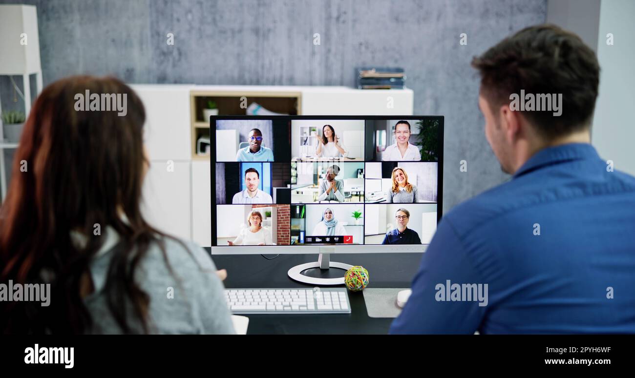 Videoconferencing business hi-res stock photography and images - Alamy