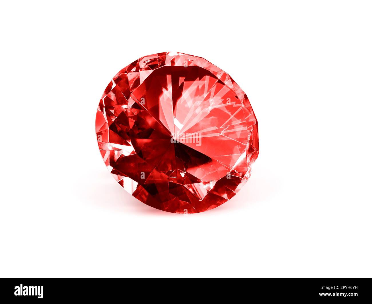 Red diamond on white Cut Out Stock Images & Pictures - Alamy