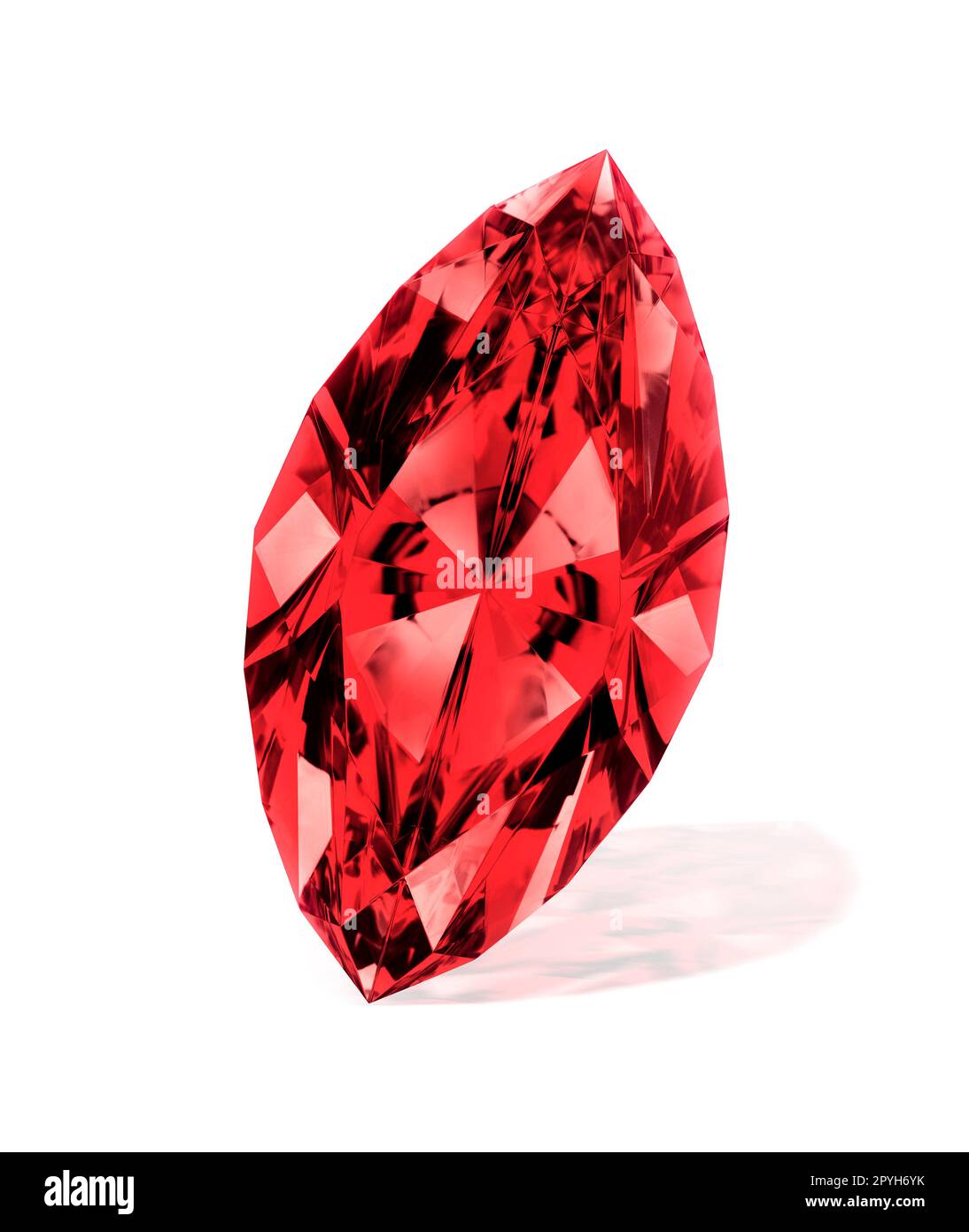 diamond Red on white background Stock Photo - Alamy