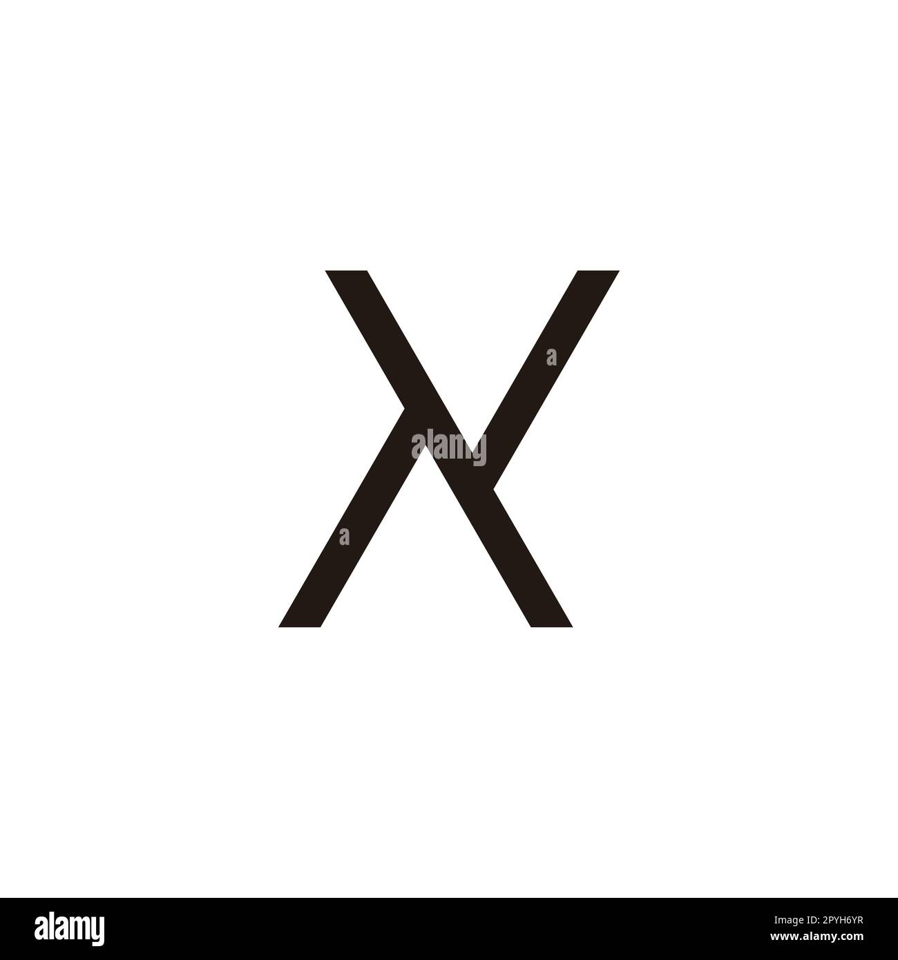 Letter NX geometric symbol simple logo vector Stock Vector Image & Art ...