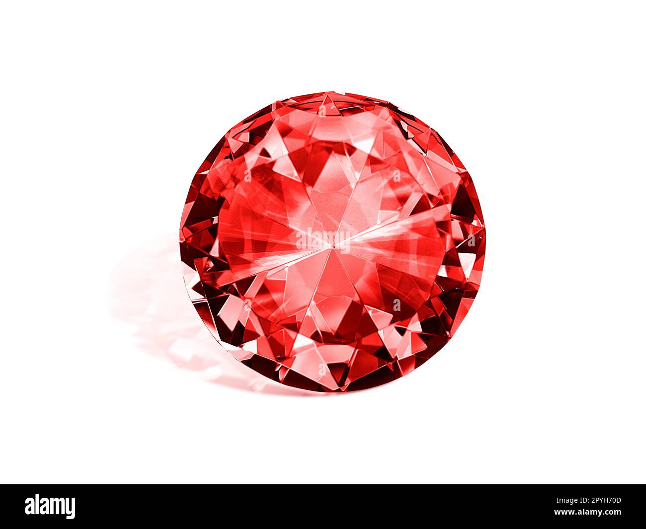 diamond Red on white background Stock Photo - Alamy