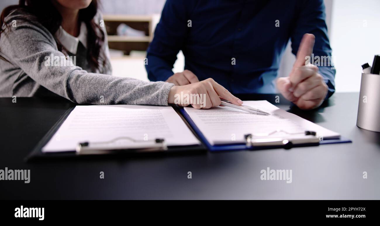 Lawyer Hand Document Review Stock Photo - Alamy