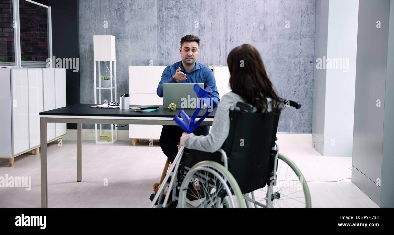 Worker Injury And Disability Compensation Stock Photo - Alamy