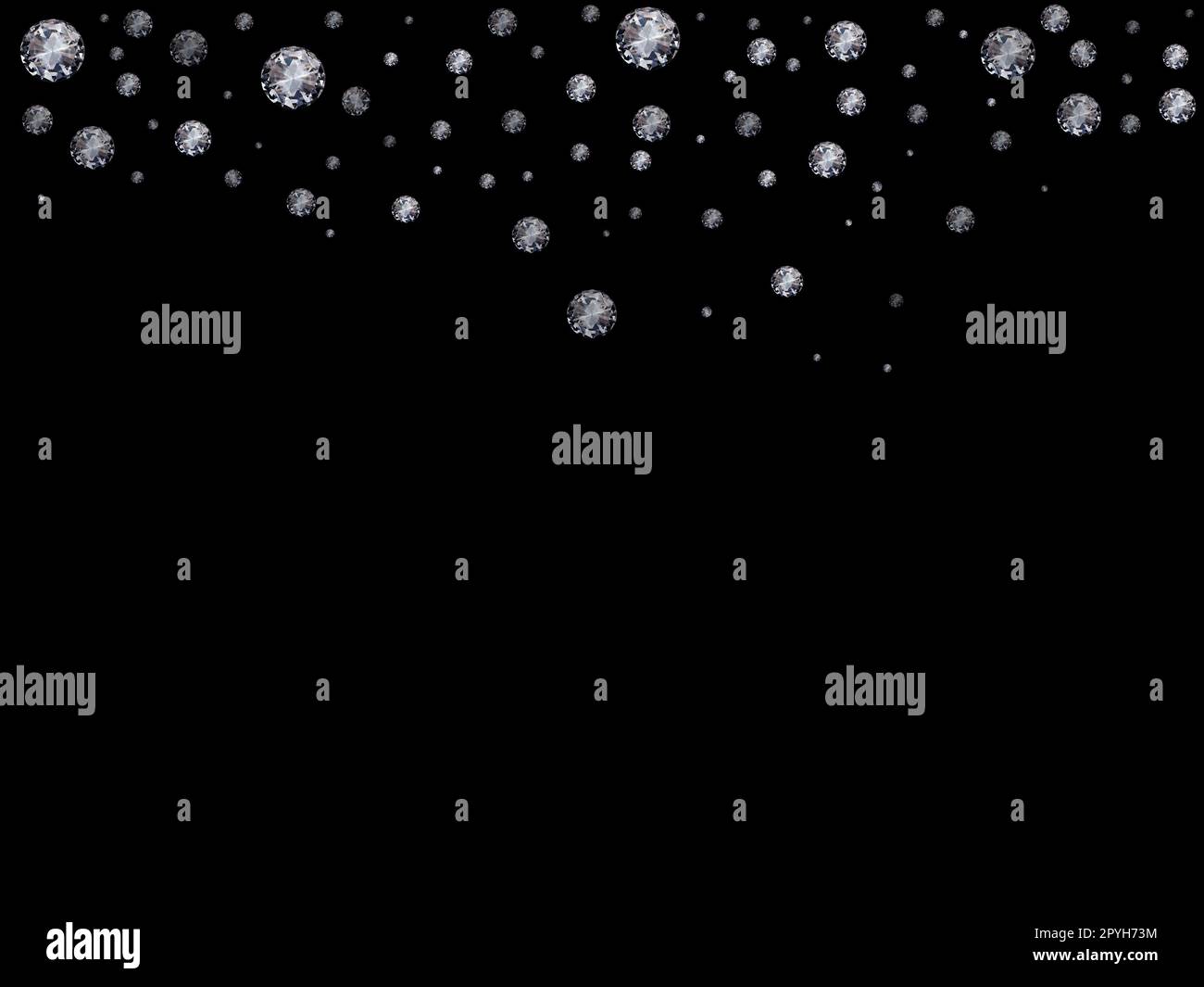 Falling Gems Abstract Background. Shiny Diamond Design Stock Photo - Alamy