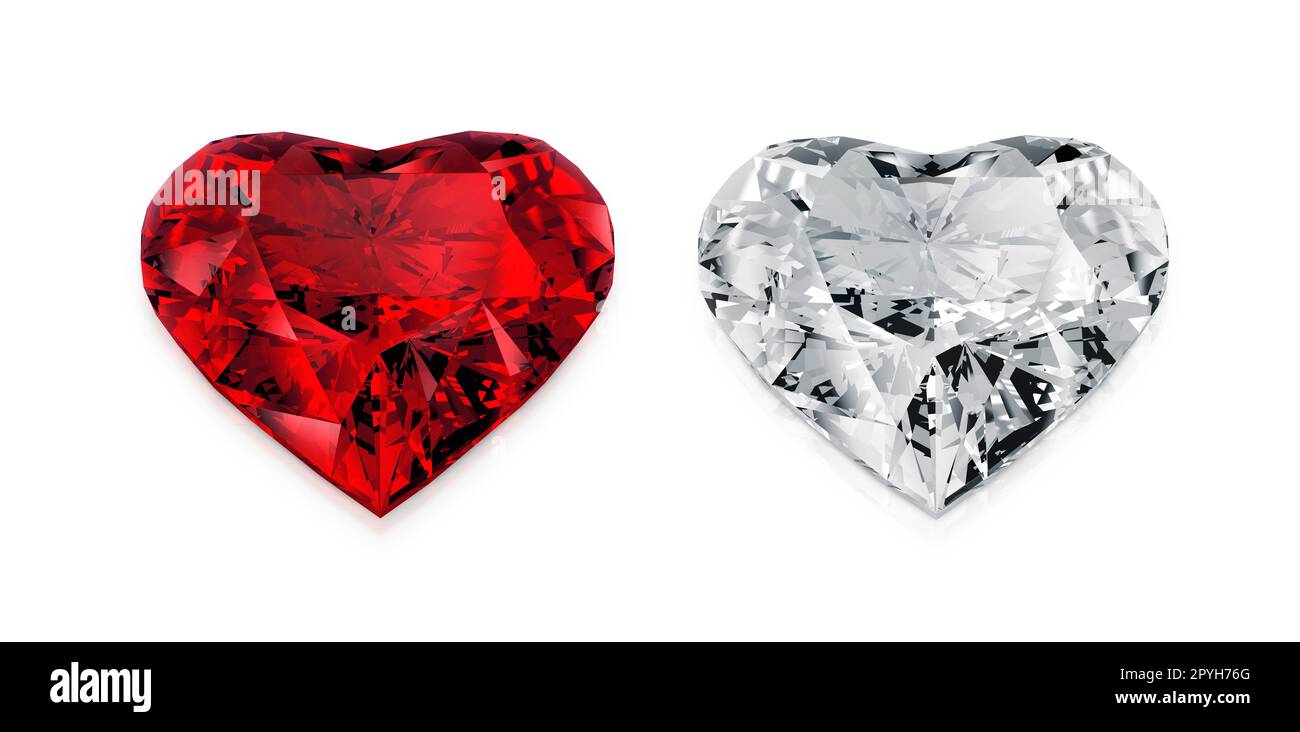 Red Diamond Heart
