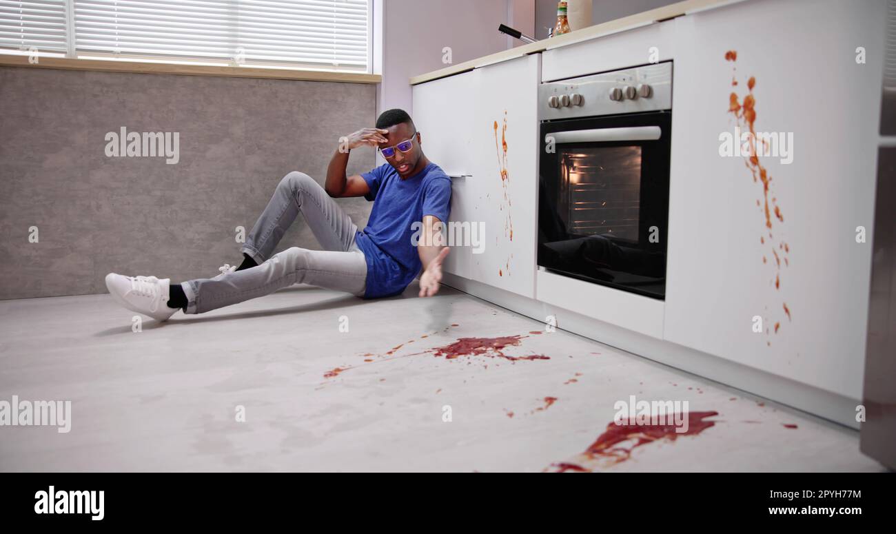 Messy man food hi-res stock photography and images - Alamy