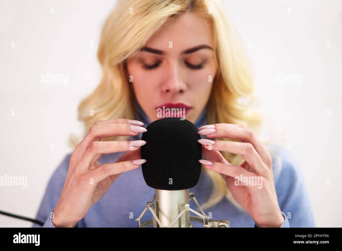 ASMR. Autonomic Sensory Meridian Response Stock Photo - Alamy