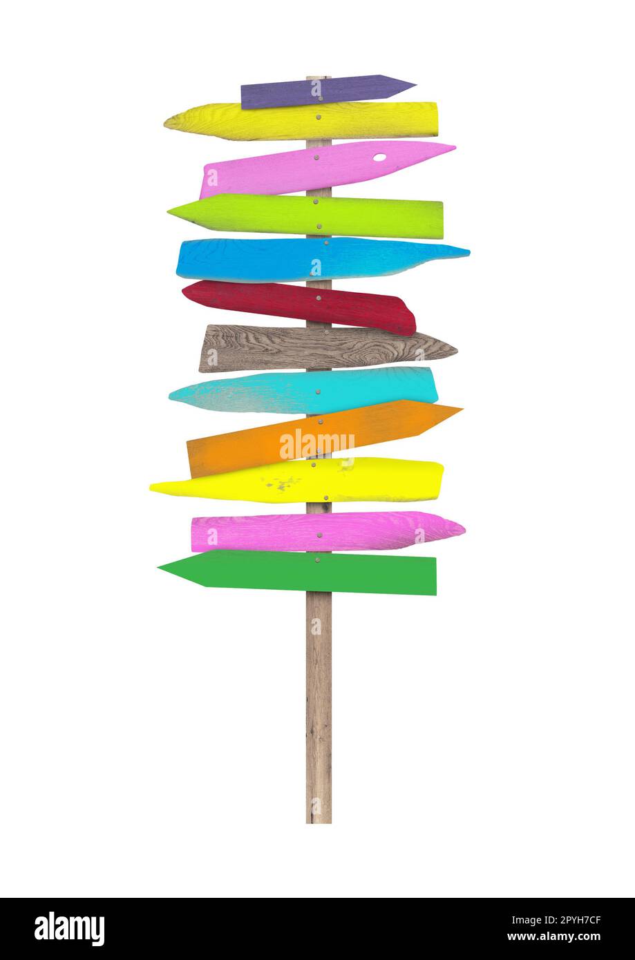 Tourist directional signs Cut Out Stock Images & Pictures - Alamy