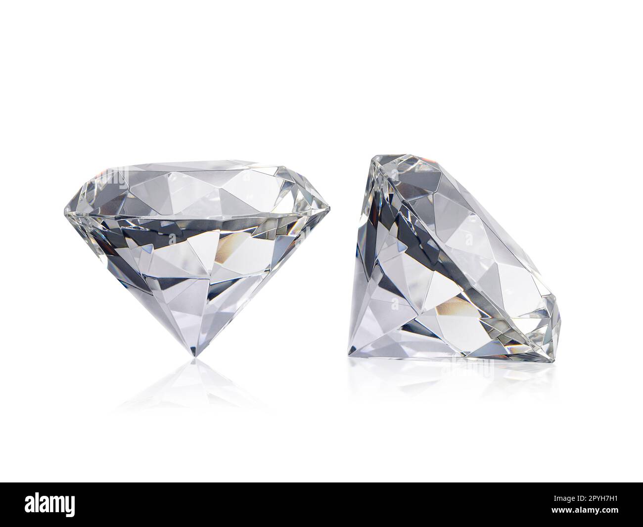 Dazzling diamond on white background Stock Photo - Alamy