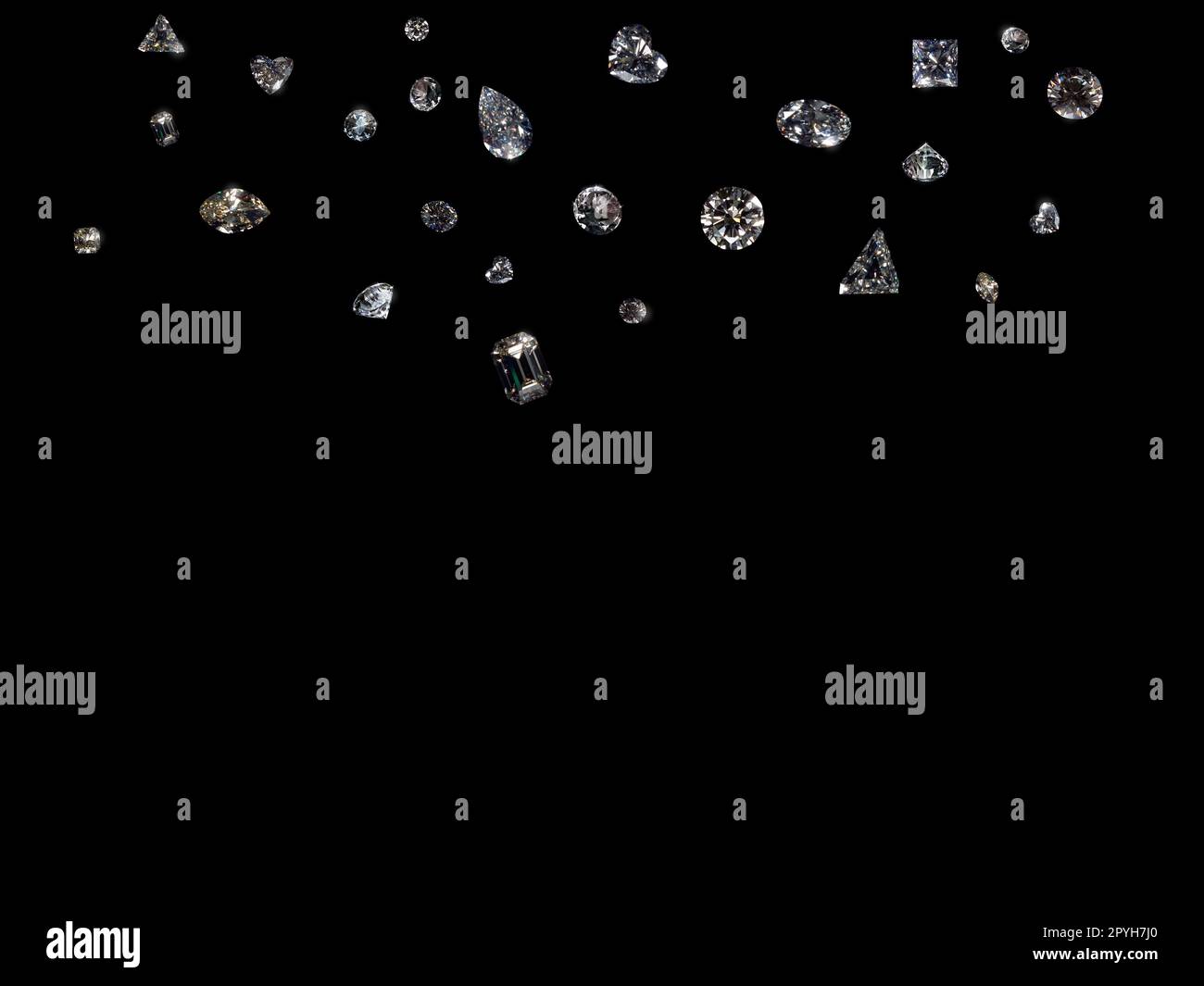 Gems falling hi-res stock photography and images - Alamy
