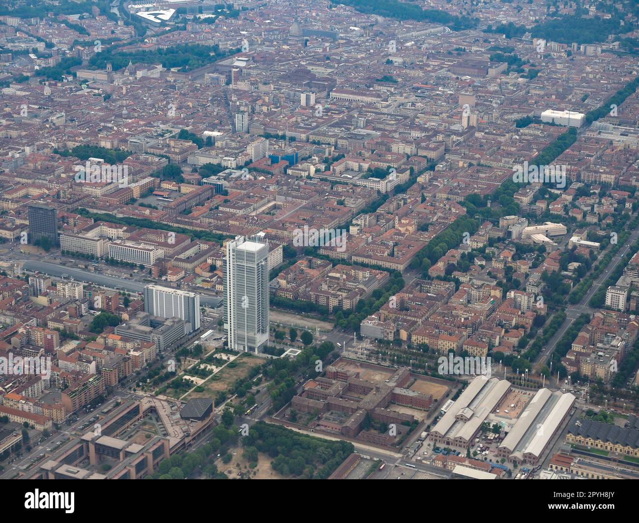 Aerial view of Turin Stock Photo - Alamy