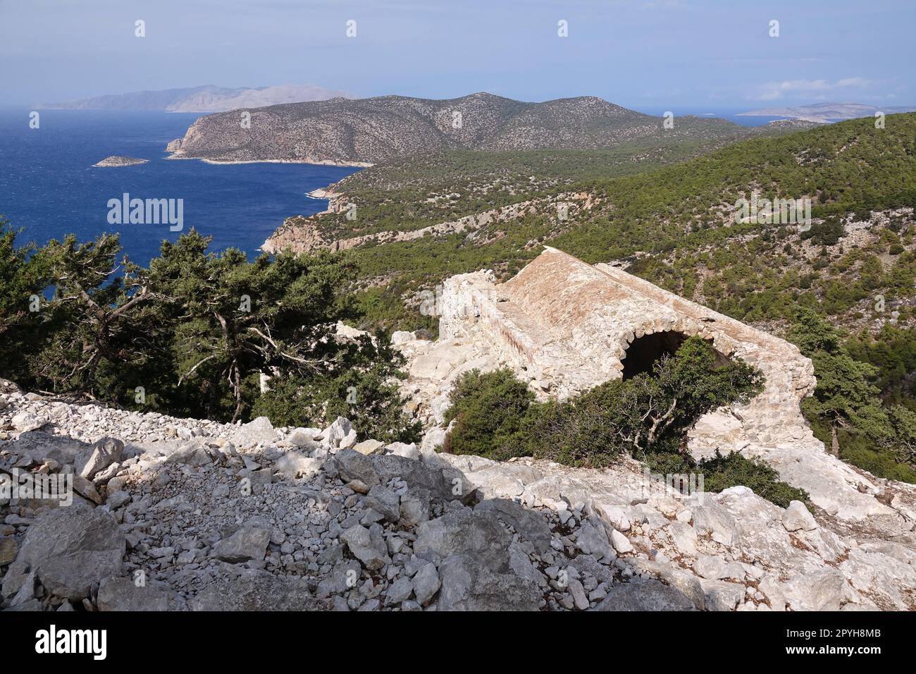 Festung Monolithos auf Rhodos Stock Photo - Alamy