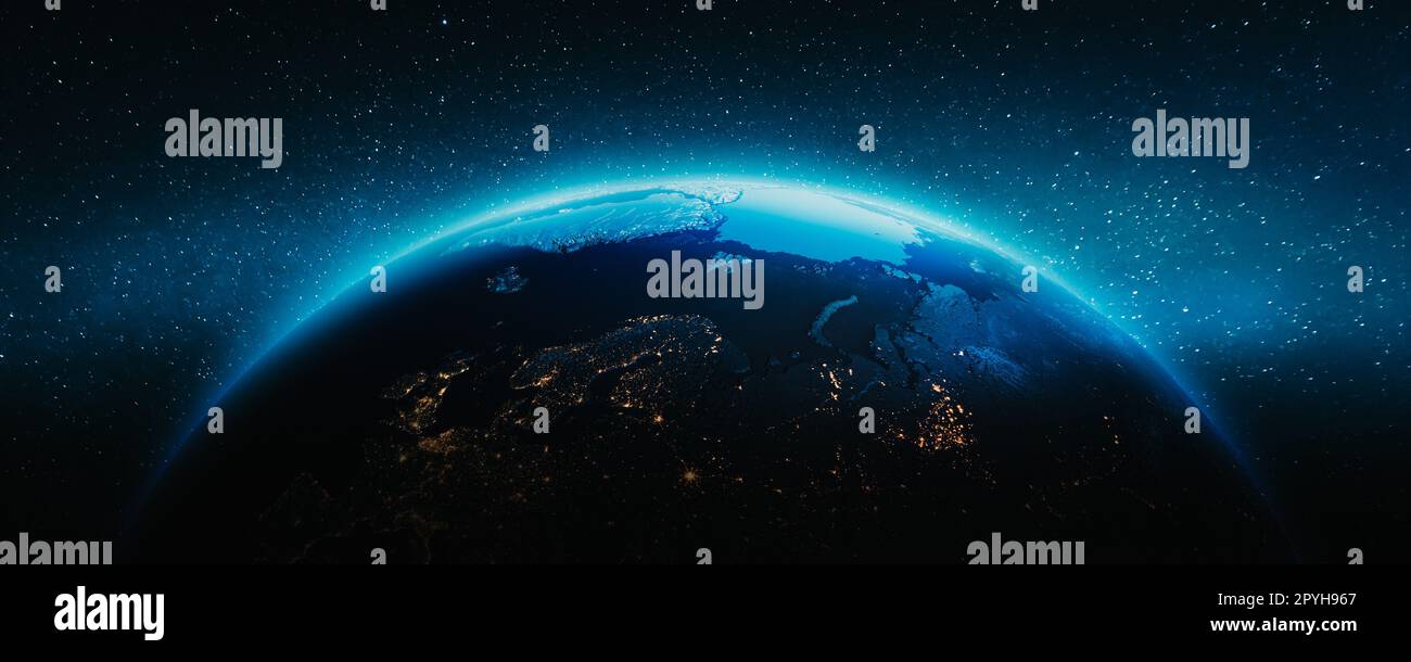 Planet Earth - North. Elements of this image furnished by NASA. 3d ...