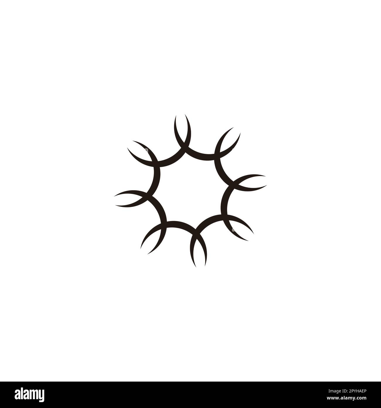 Octagon, root geometric symbol simple logo vector Stock Vector Image ...