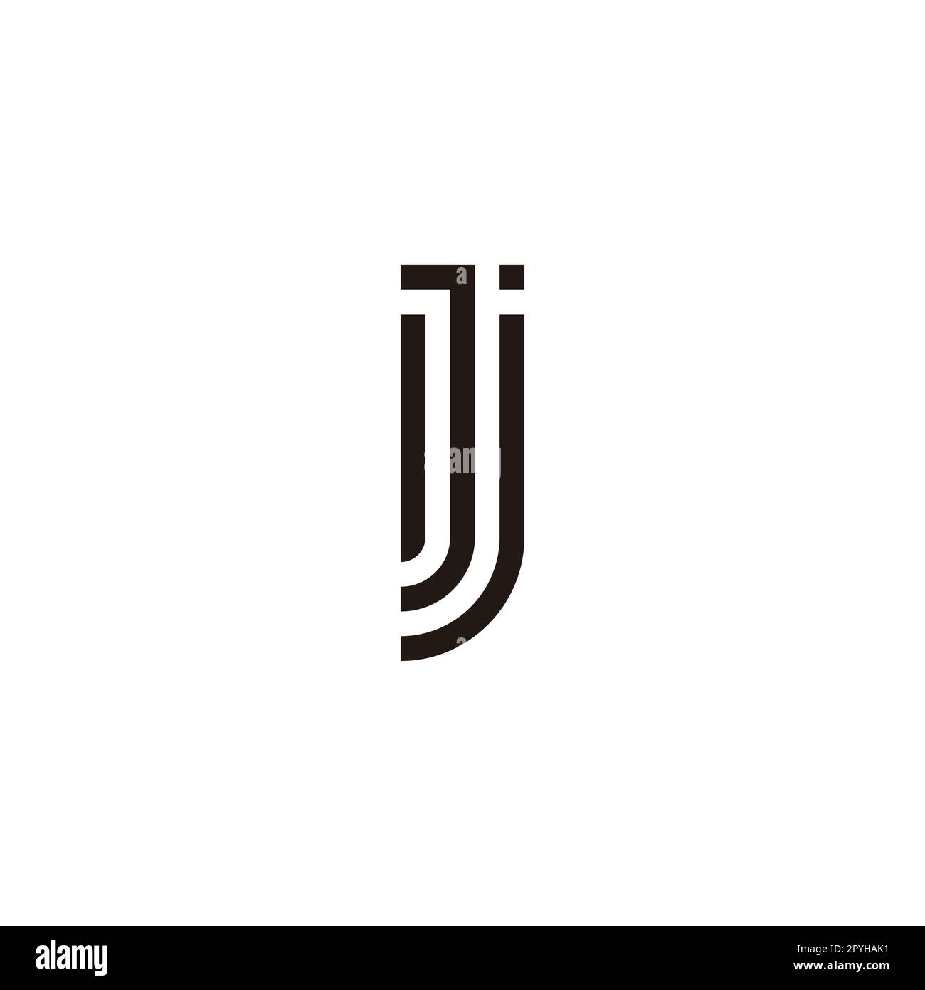 Letter jJ technology geometric symbol simple logo vector Stock Vector ...