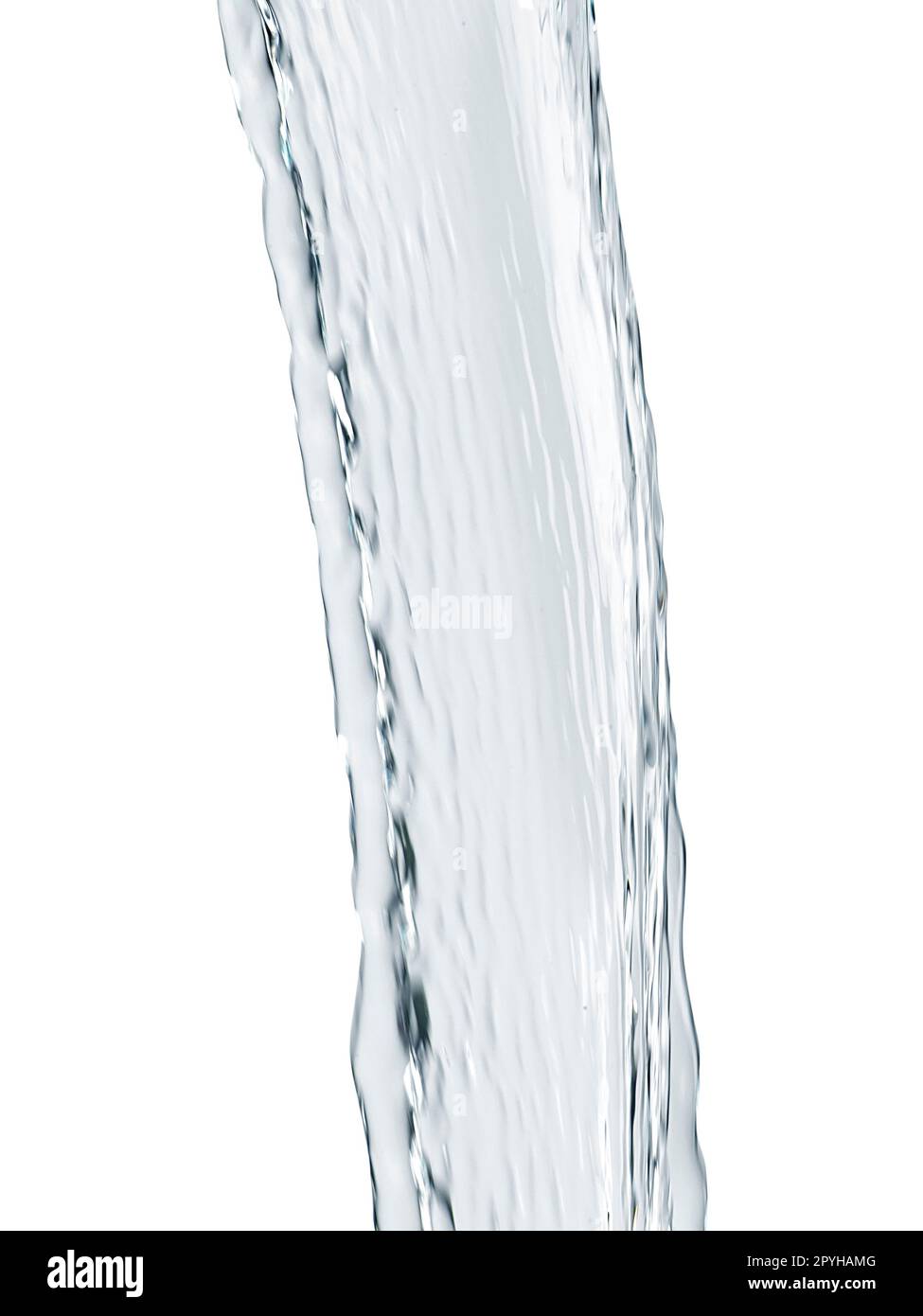 Water flow on an isolated white background Stock Photo - Alamy