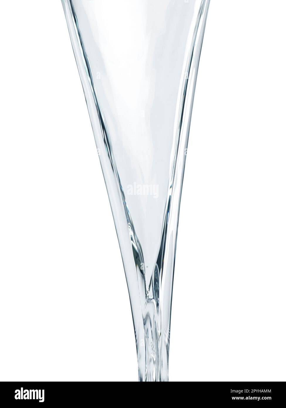 Water flow on an isolated white background Stock Photo - Alamy