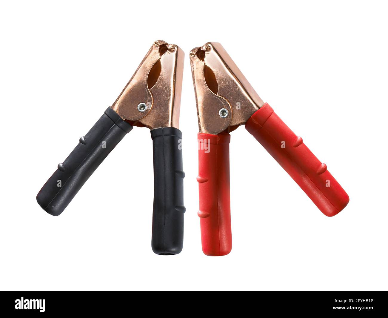 Jumper cable isolated on white background Stock Photo - Alamy