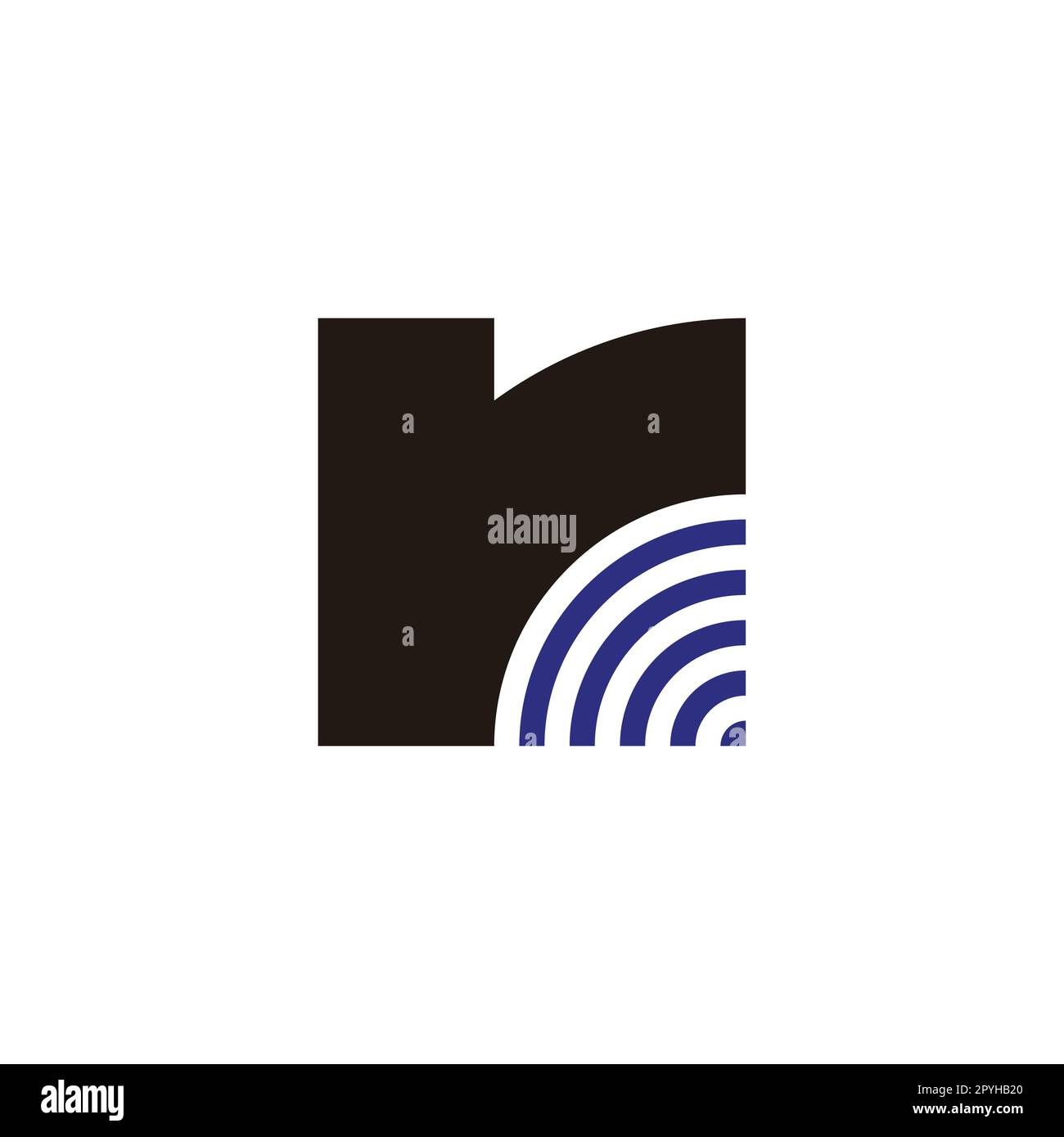 Letter r signal geometric symbol simple logo vector Stock Vector Image ...