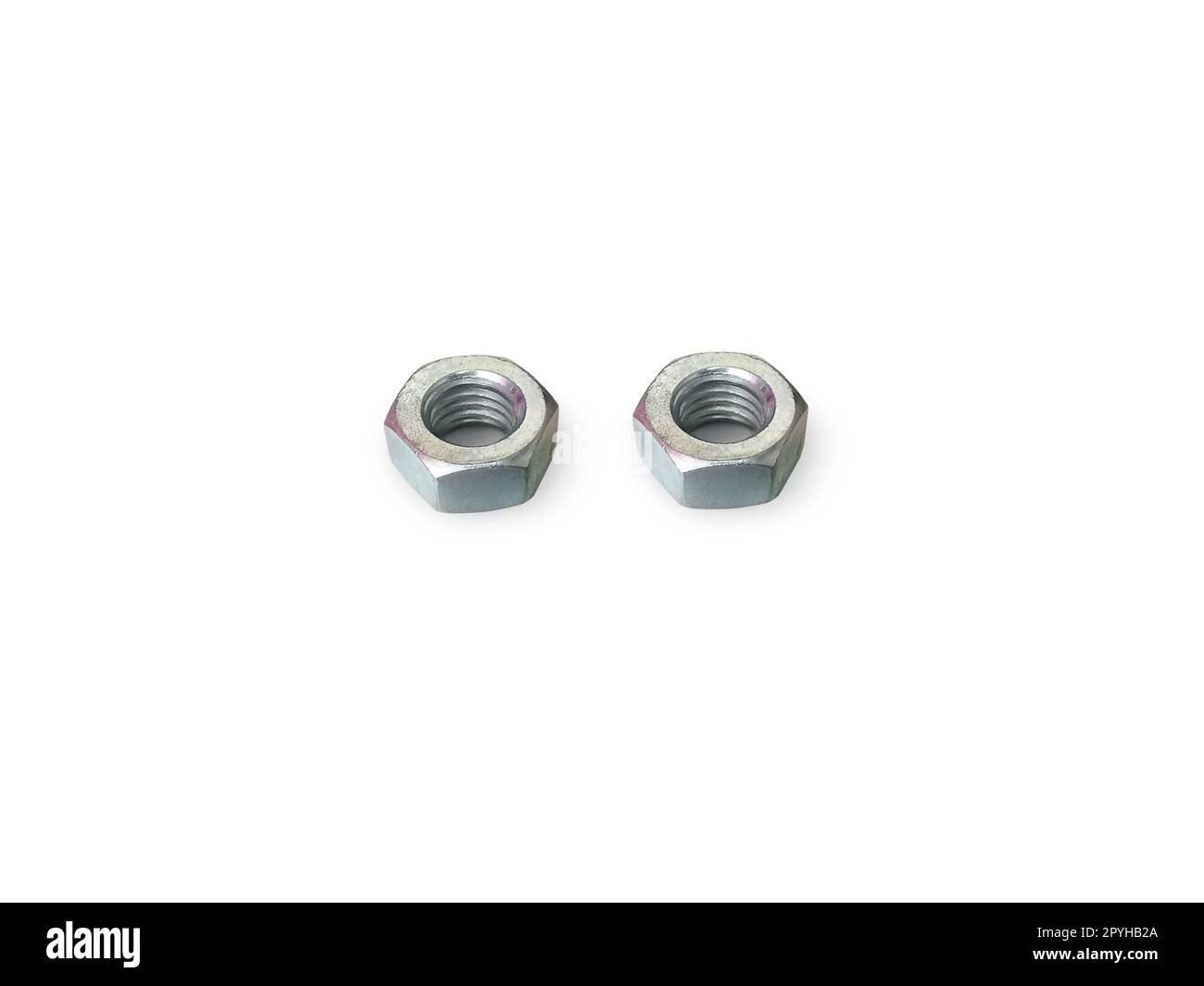 Metal nut isolated on white background Stock Photo - Alamy
