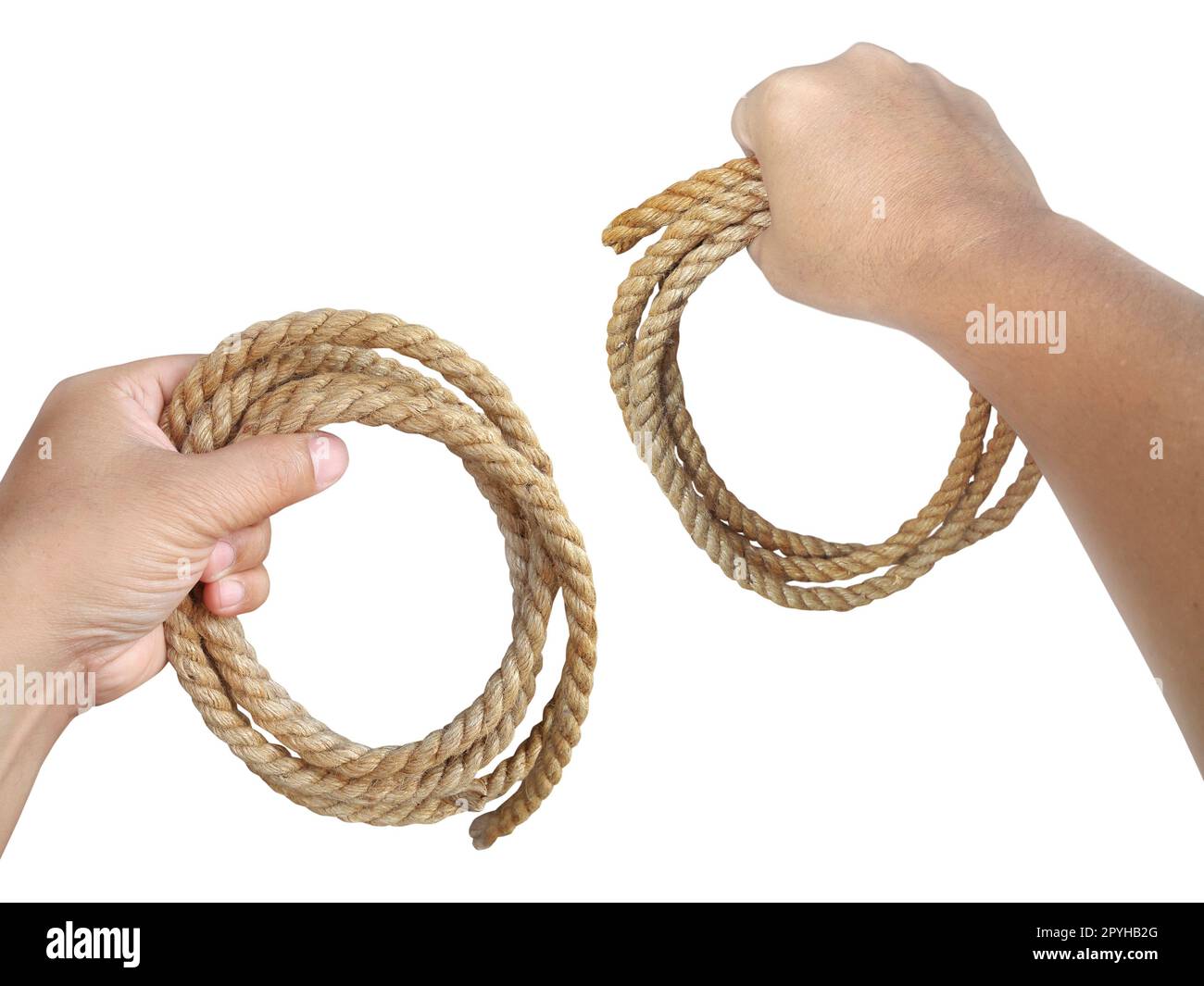 Hand holding rope hi-res stock photography and images - Alamy