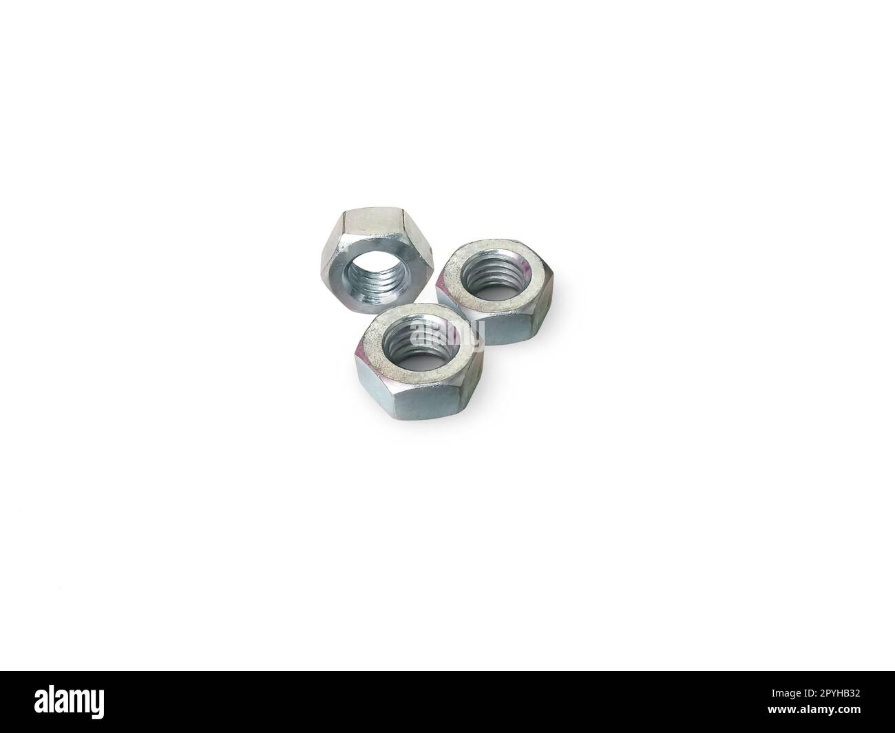 Metal nut isolated on white background Stock Photo - Alamy