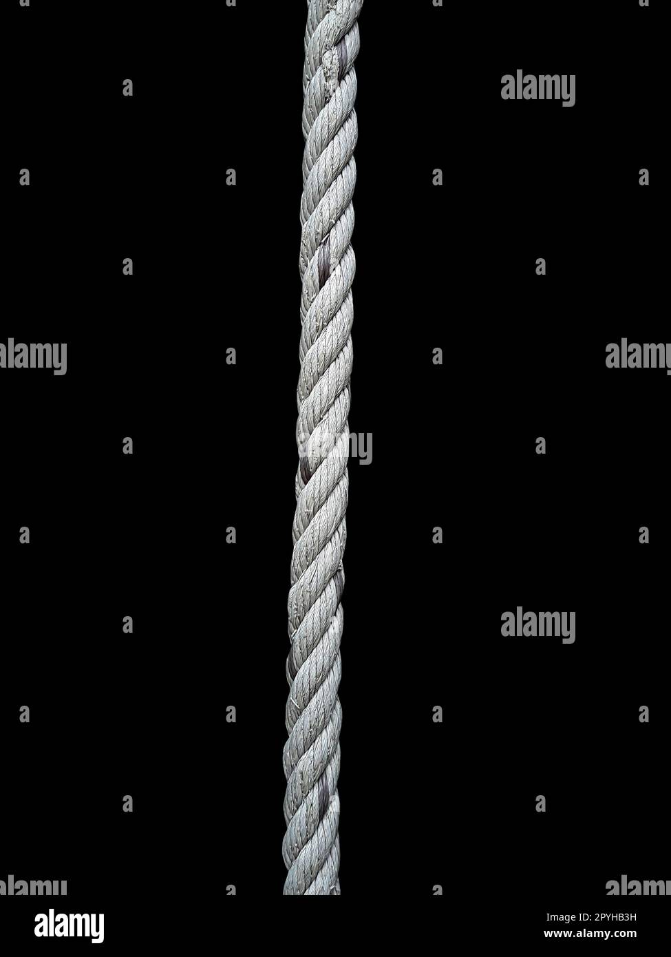 Old Ropes on a black background Stock Photo - Alamy
