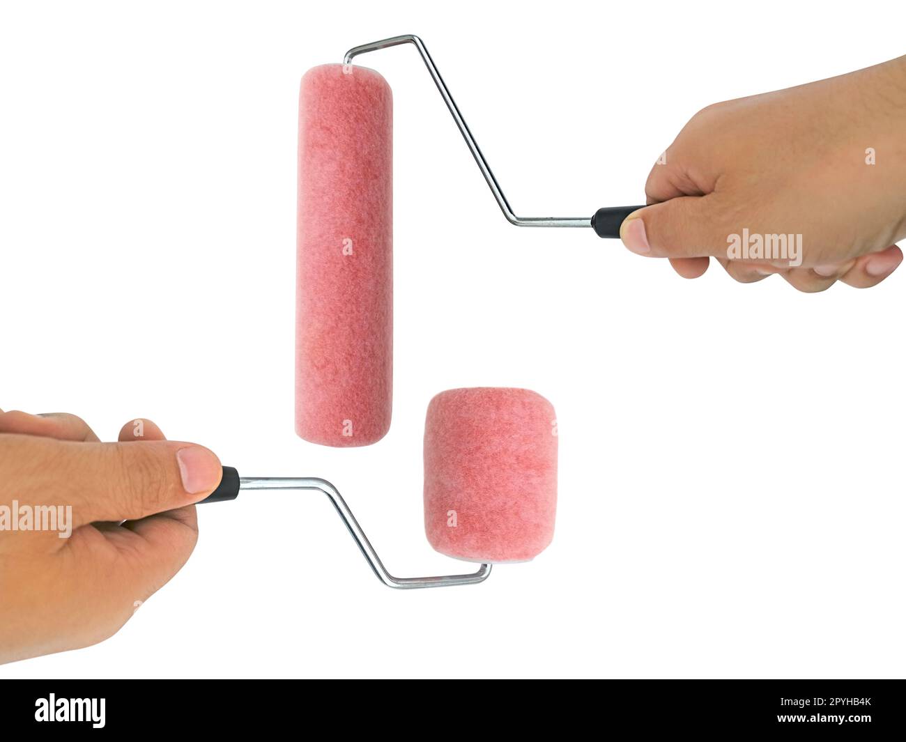 Paint roller isolated on white background Stock Photo - Alamy