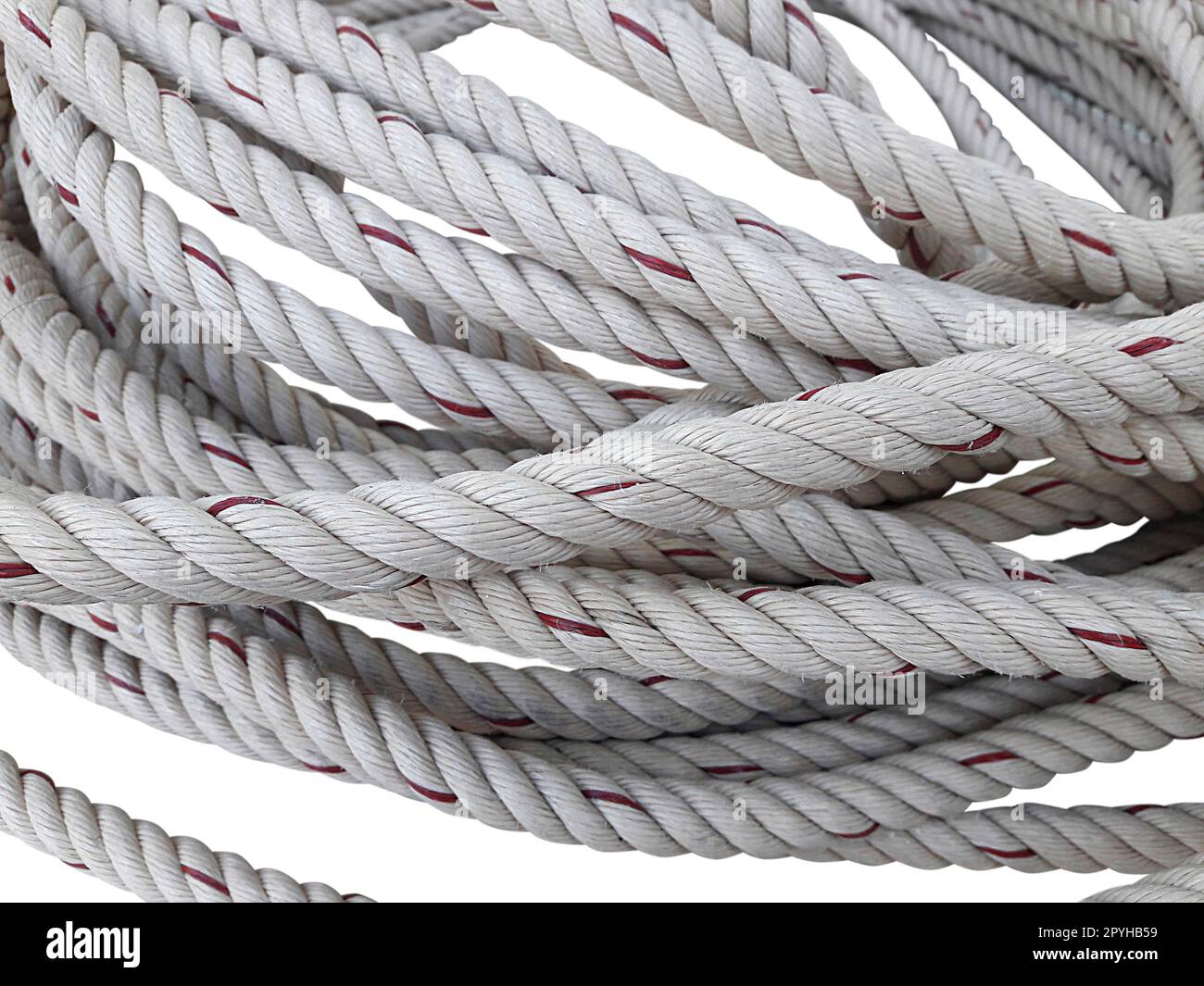 Rope isolated on white background Stock Photo - Alamy