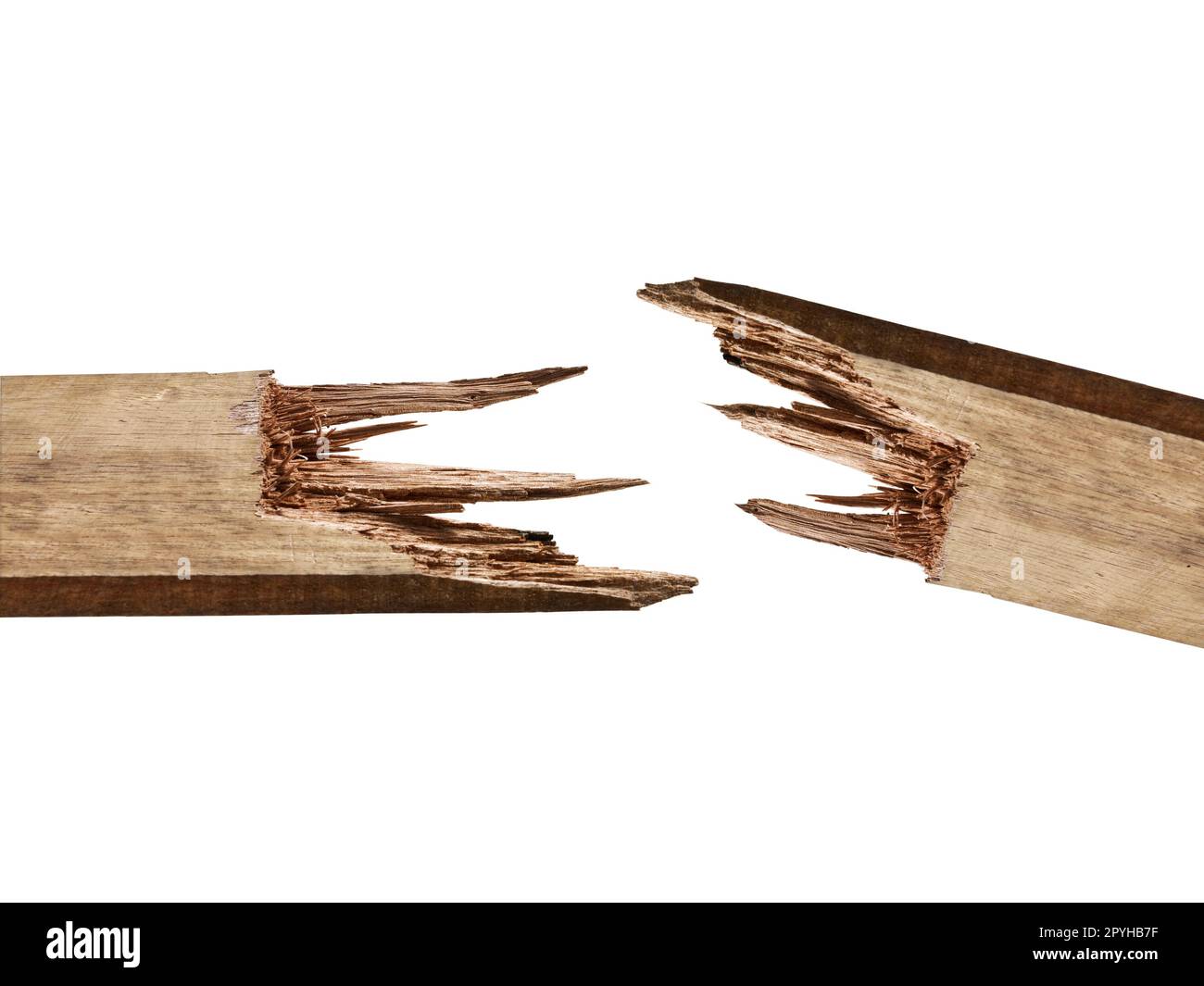 Wood. Broken parts, isolated on white background Stock Photo - Alamy