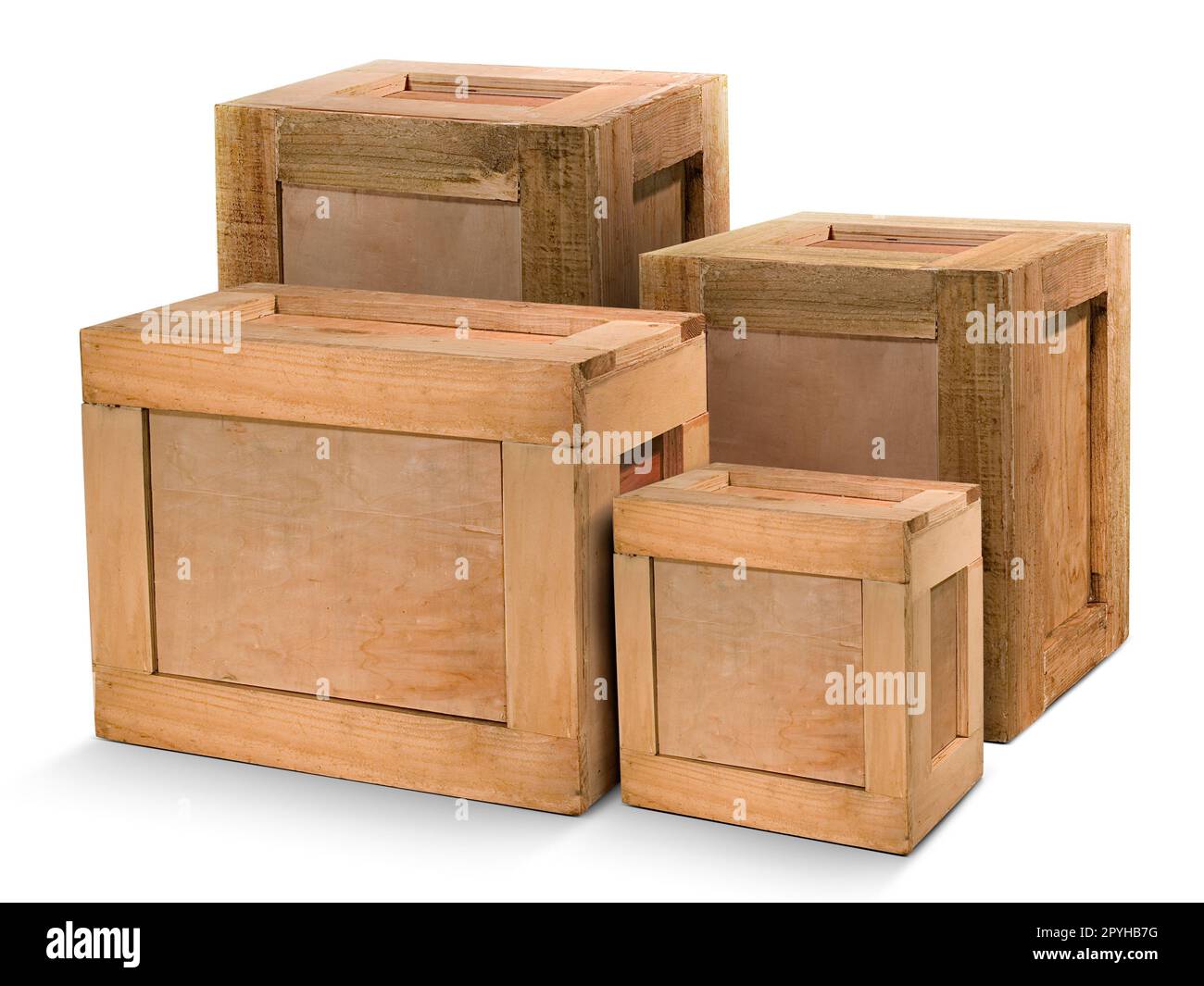 Square timber white background Cut Out Stock Images & Pictures - Alamy