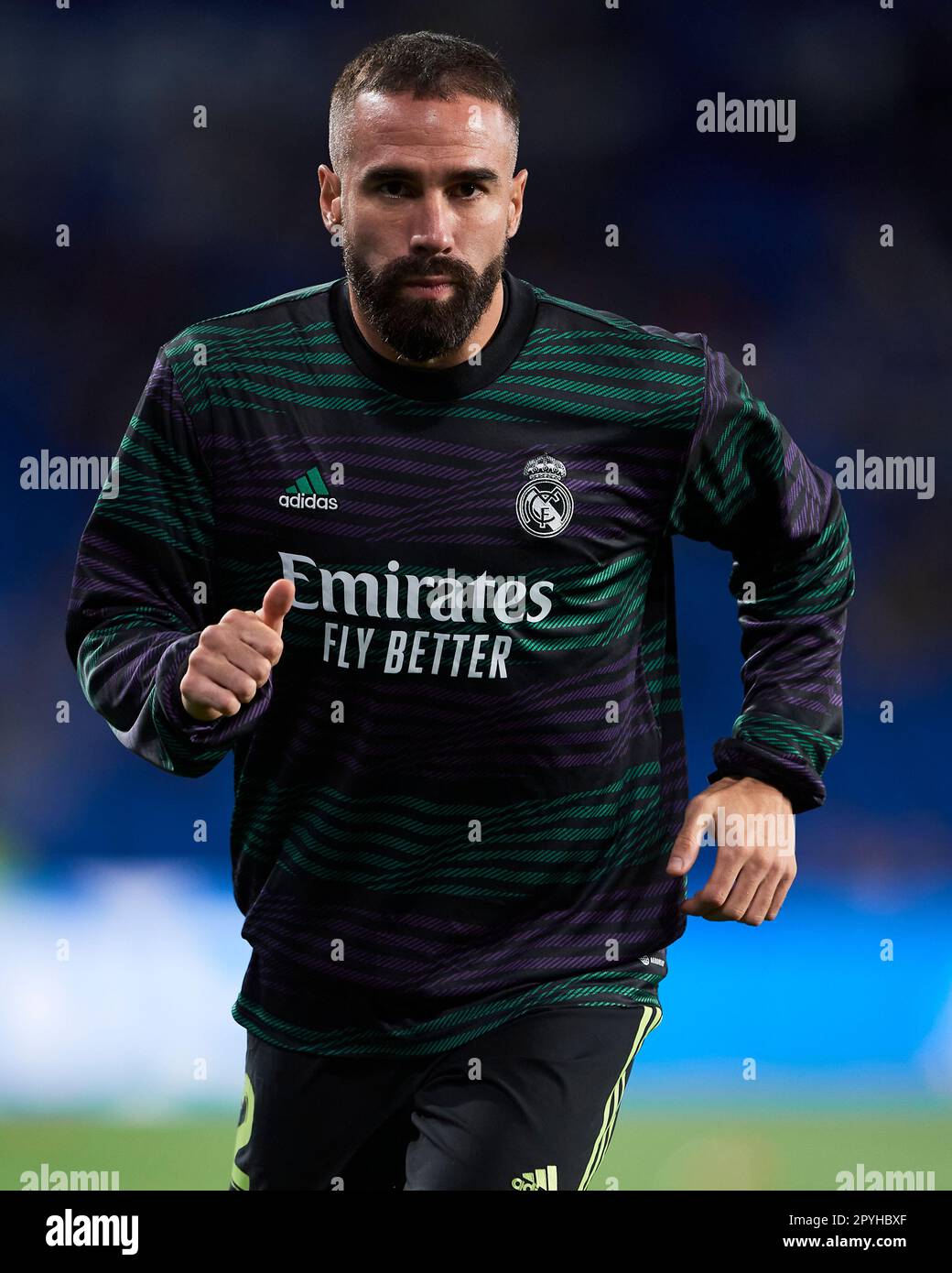 Daniel Carvajal of Real Madrid CF looks on during the La Liga Santander ...
