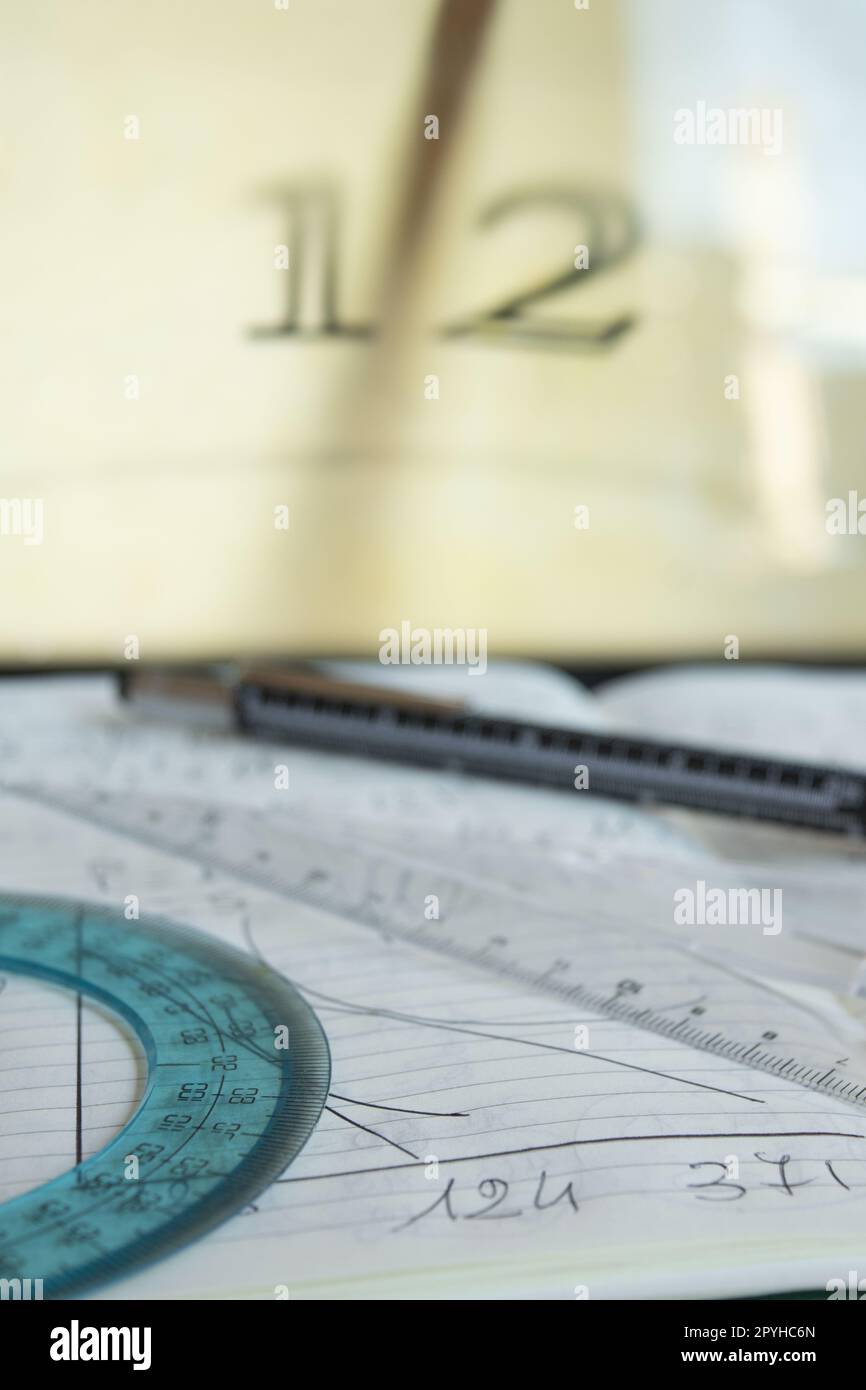 handmade drawing and mathematical calculations Stock Photo - Alamy