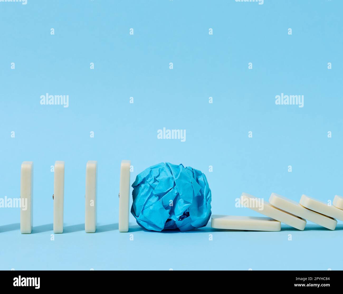 Dominoes falling top hi-res stock photography and images - Alamy