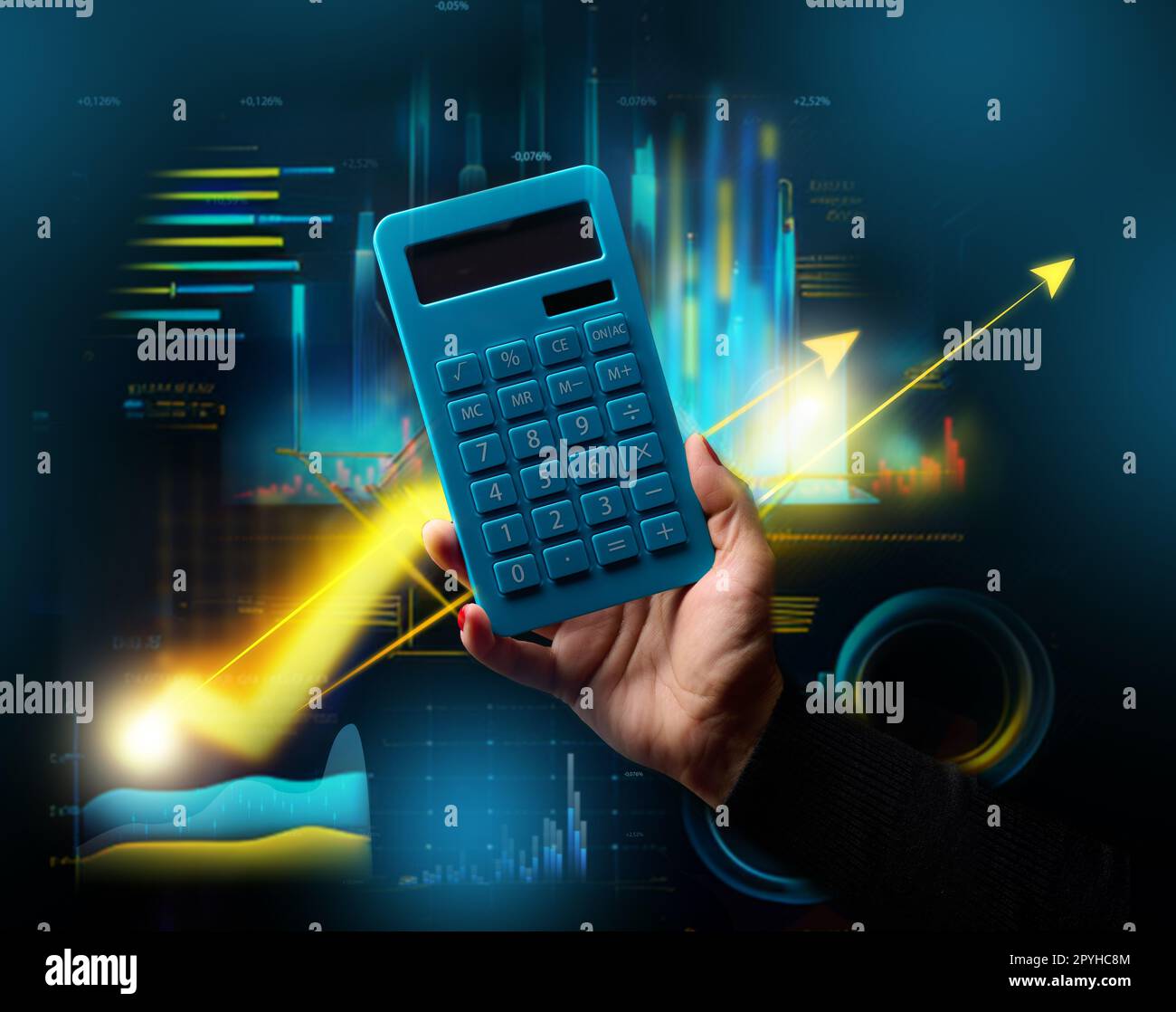 Calculator infographic hi-res stock photography and images - Alamy