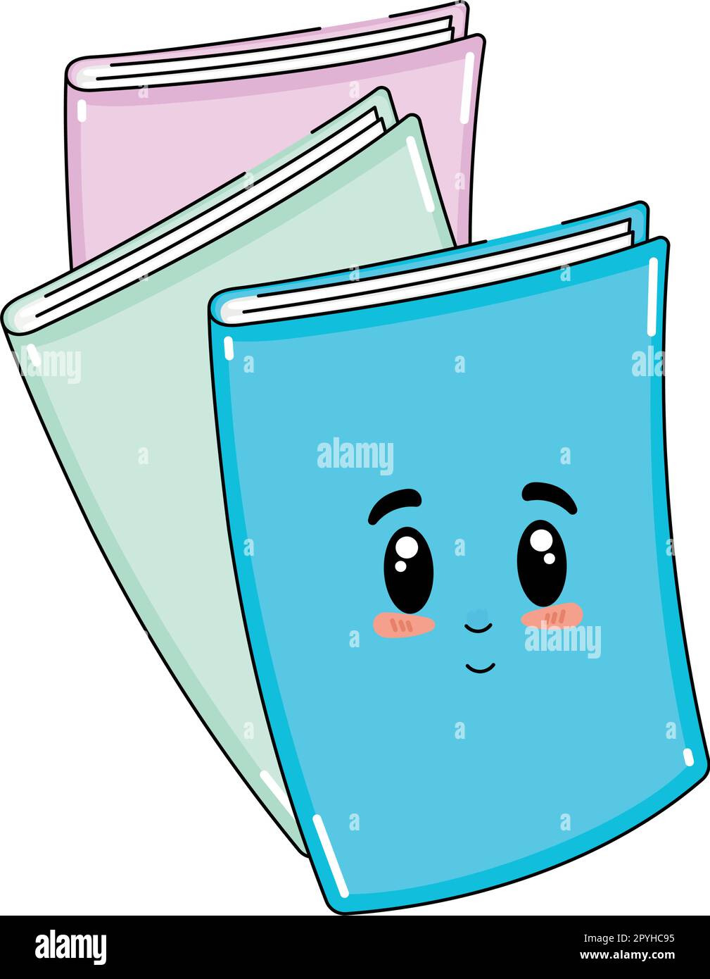 Isolated book cartoon World book day Vector Stock Vector Image & Art ...