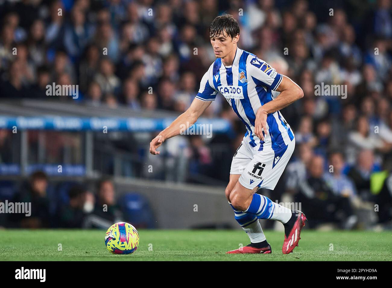 Robin le Normand of Real Sociedad in action during the La Liga ...