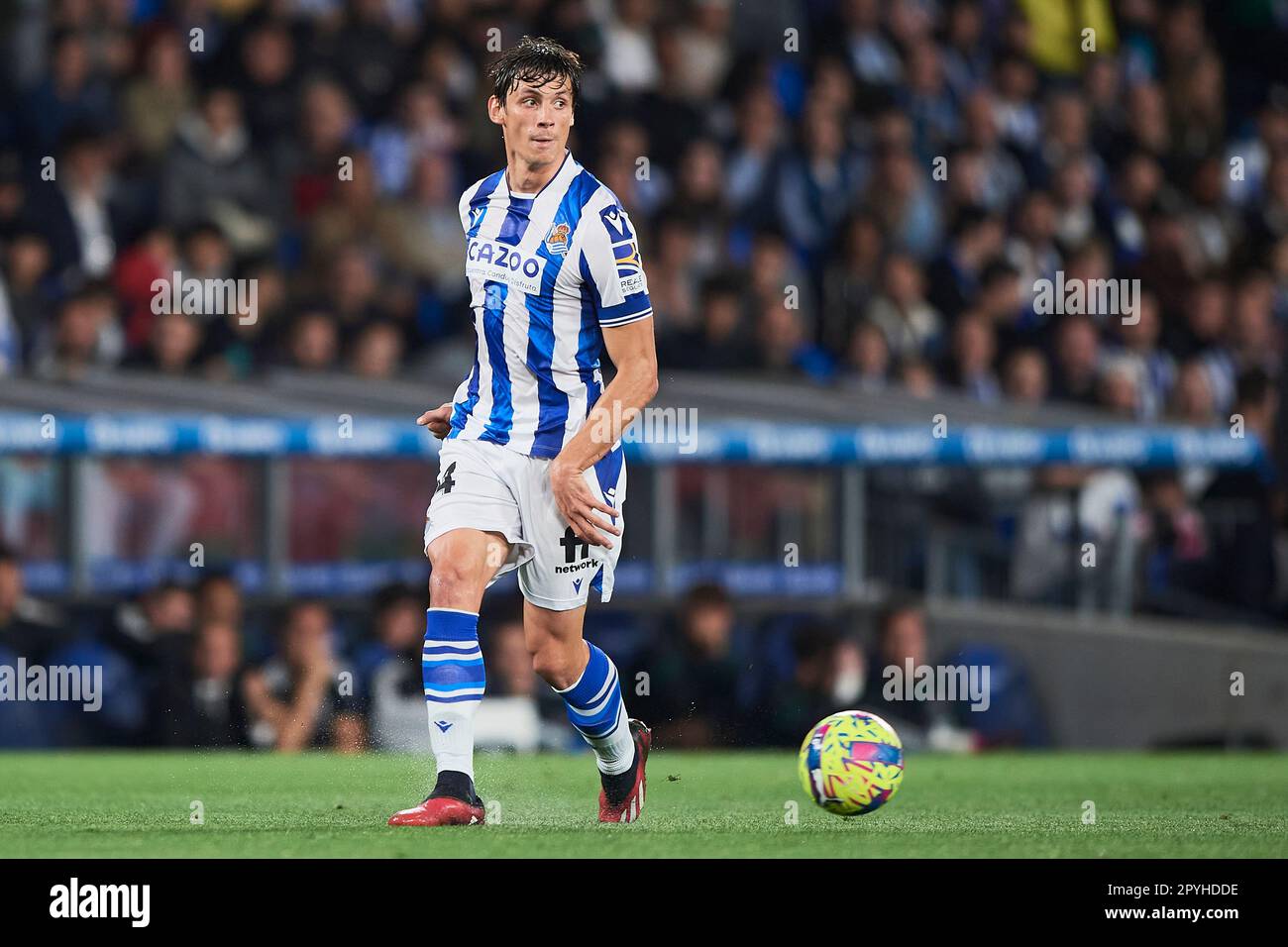 Robin le Normand of Real Sociedad in action during the La Liga ...