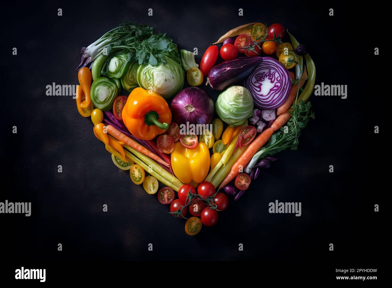 Vegetables heart hi-res stock photography and images - Alamy